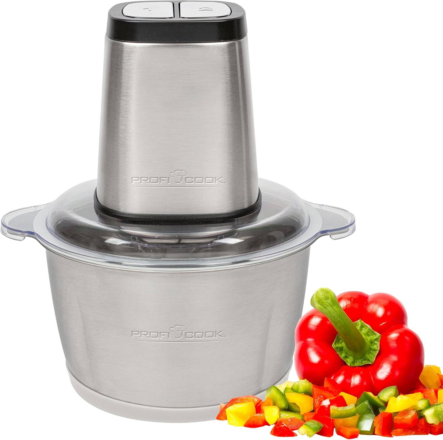 ProfiCook Electric Chopper, 2-in-1 Multi-Chopper and Ice Crusher ...