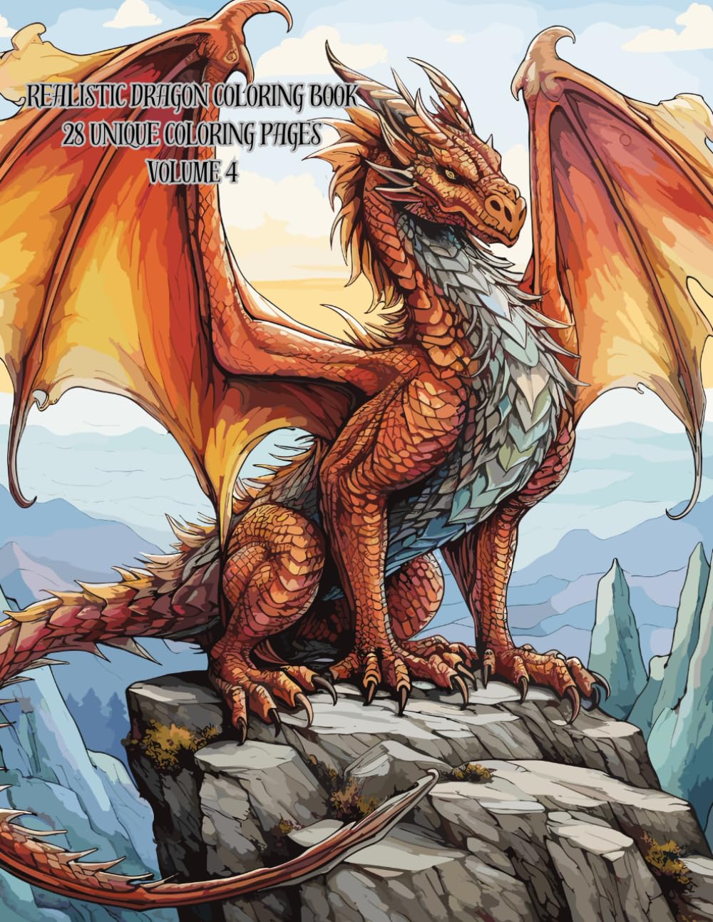 Amazon.com: Realistic Dragon Coloring Book Volume 4: Adult, Pre-Teen ...