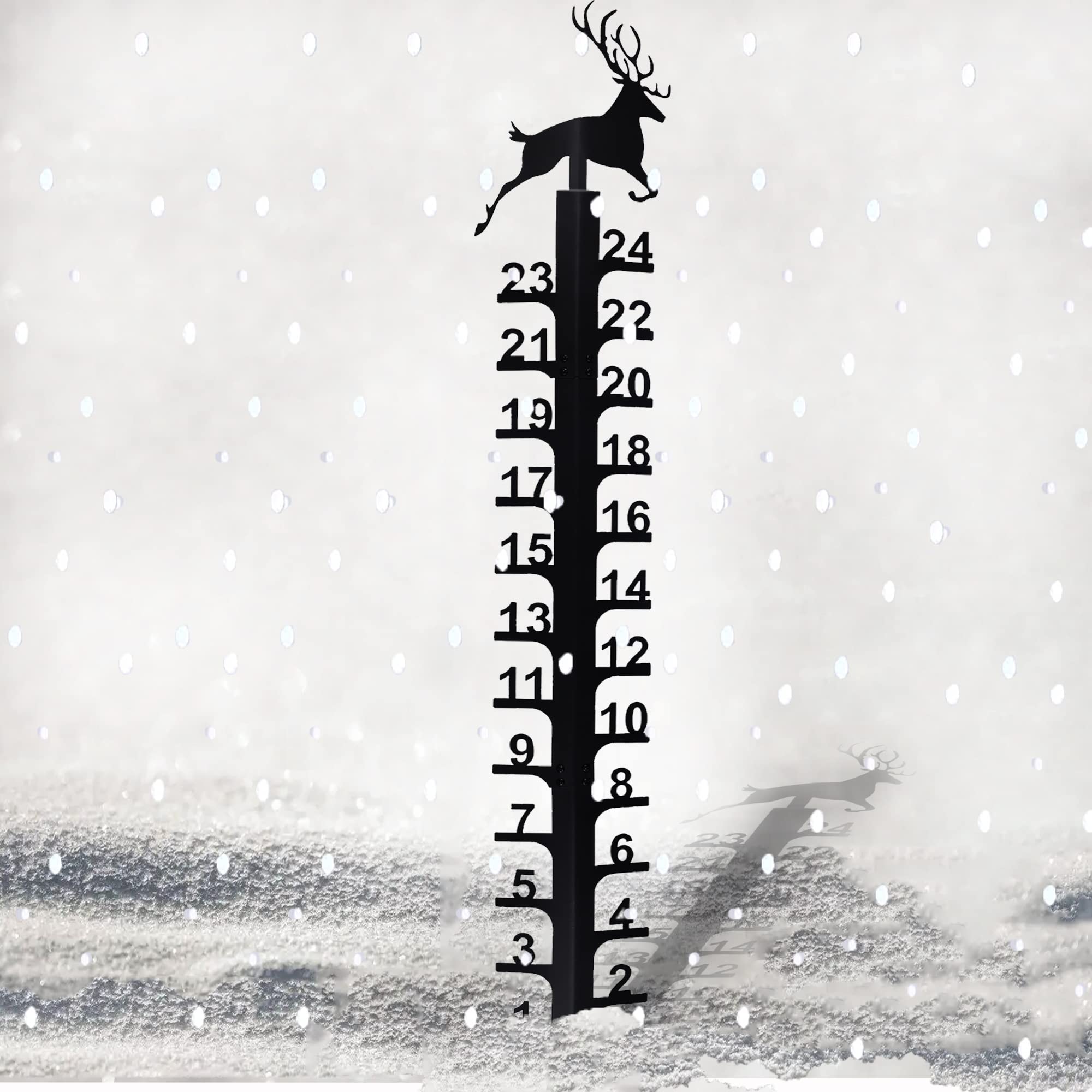 Amazon.com : YZDTECH Snow Gauge, Snow Measuring Stick Outdoor, 24 Inch ...