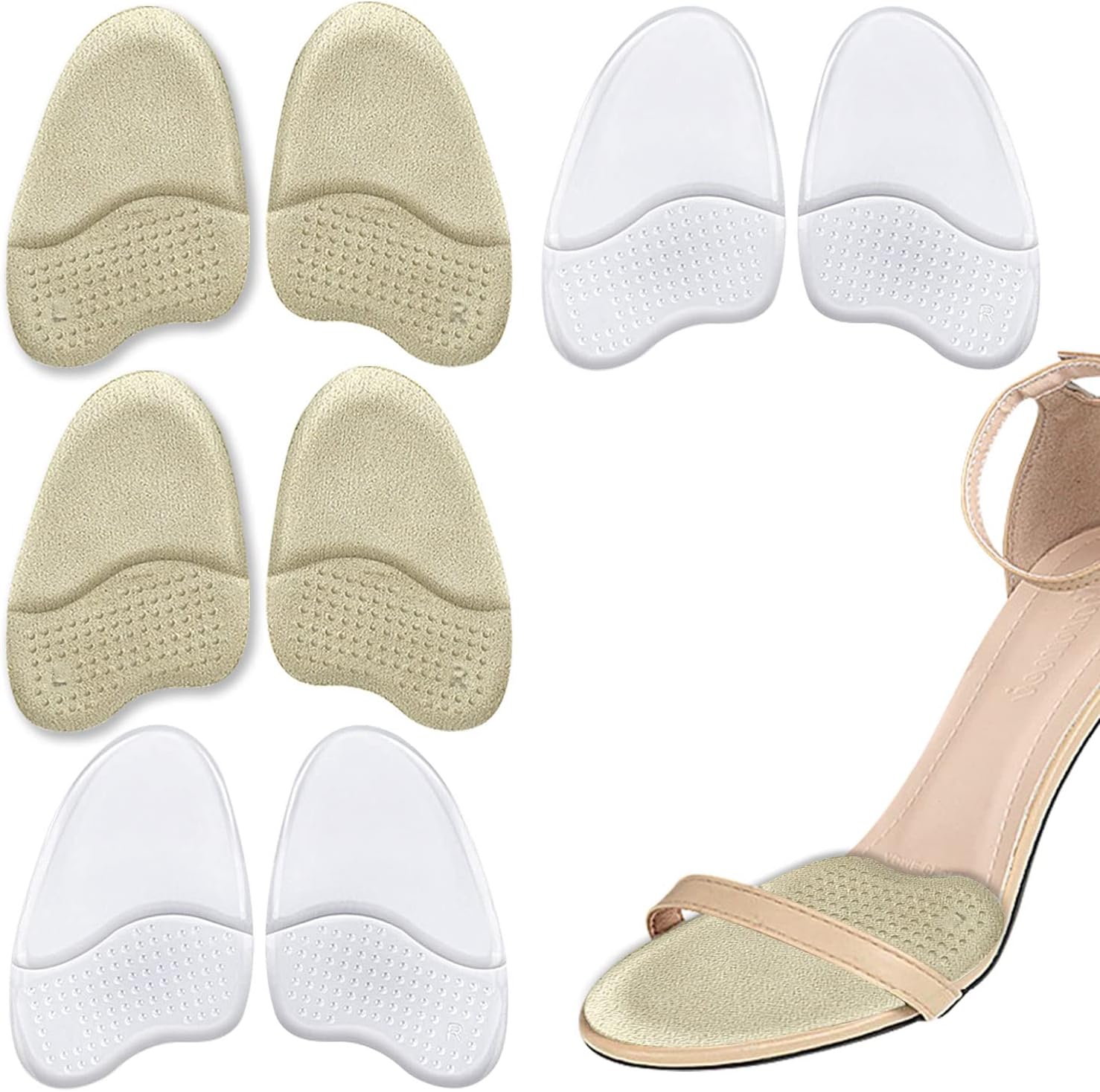 Amazon.com: Metatarsal Pads, Ball of Foot Cushions for Women High Heel ...