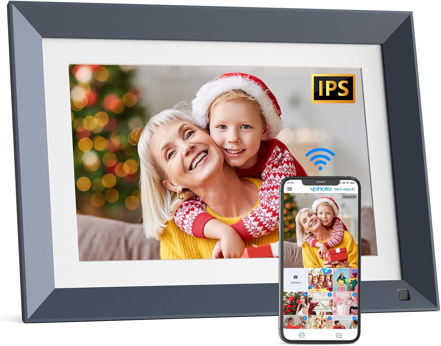Amazon.com : WiFi Smart-Digital Photo-Frame Electronic Picture Frame ...
