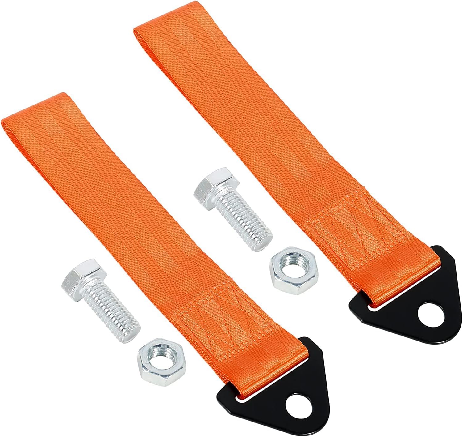Amazon.com: Unifizz 2pcs Orange GM Tow Hook Bumper Trailer Belt Straps ...