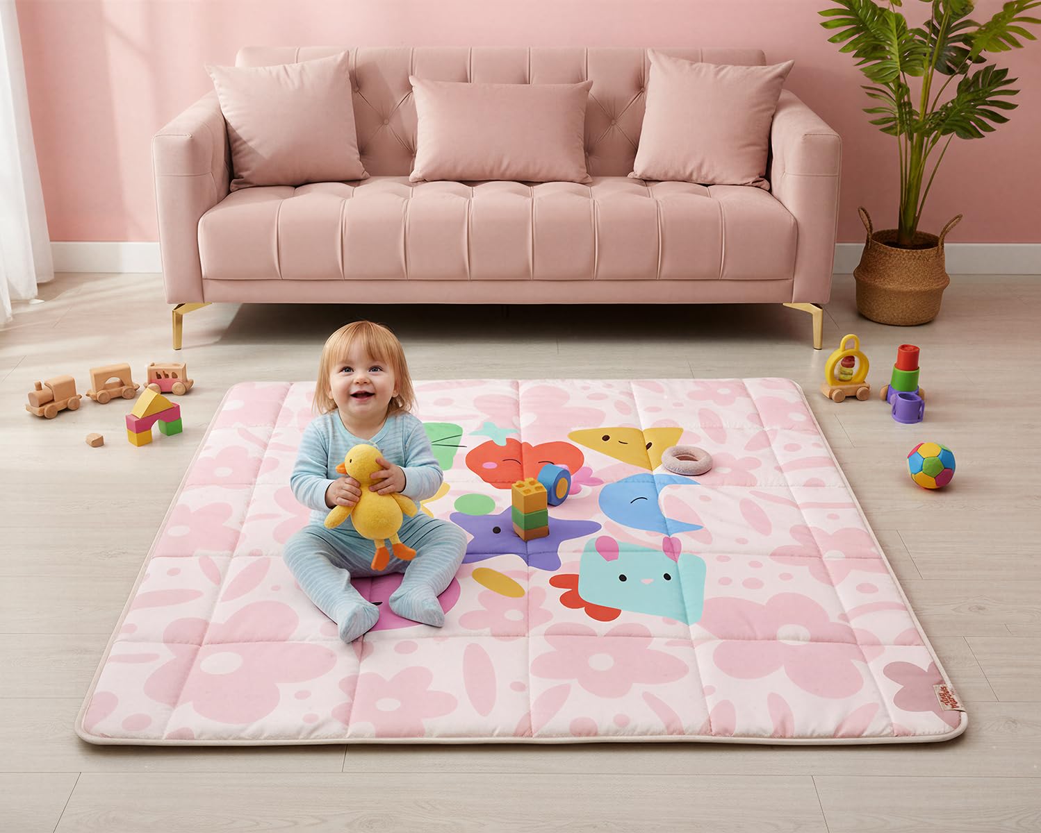 Amazon.com : Baby Play Mat, Foldable Play Mats for Floor, 50x50 Inches ...