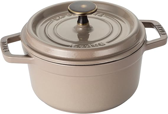 Amazon.com: Staub Staub 40511-996-5 Pico Cocotte Round Linen 6.3 inches ...