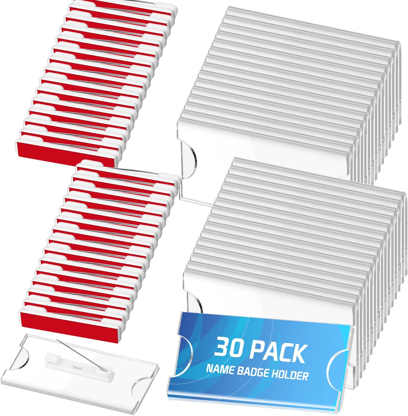 Amazon.com : Hsyydzi Magnetic Name Badge Set, 10-Pack Clear Acrylic ...