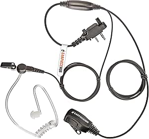 Covert Acoustic Earpiece Headset Microphone for ICOM Radio (2 Pin Screw ...