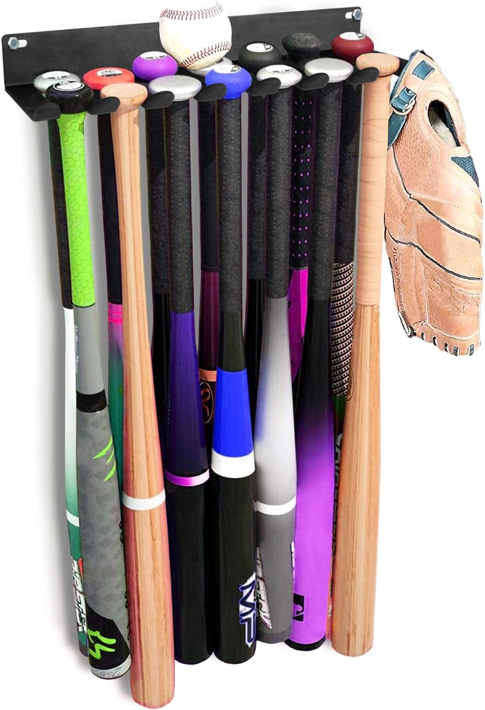 Amazon.com : RIGERS Portable Baseball/Softball Bat Rack (Holds 14 Bats ...