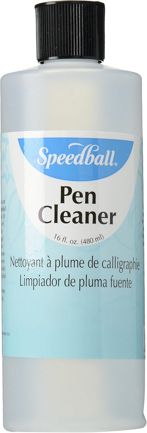 Amazon.com: Speedball Pen Cleaner, 16 oz Bottle - Ink Cleaning Solution ...