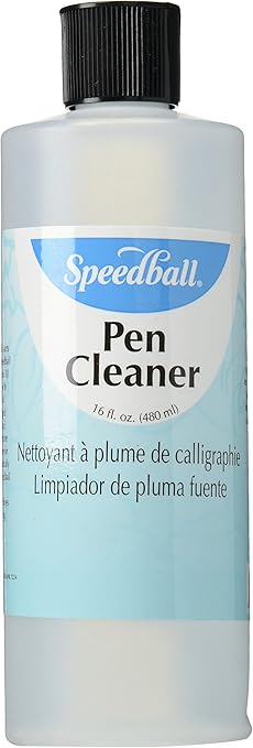 Amazon.com: Speedball Pen Cleaner, 16 oz Bottle - Ink Cleaning Solution ...