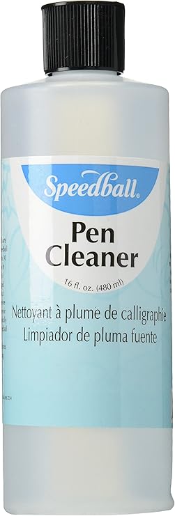 Amazon.com: Speedball Pen Cleaner, 16 oz Bottle - Ink Cleaning Solution ...