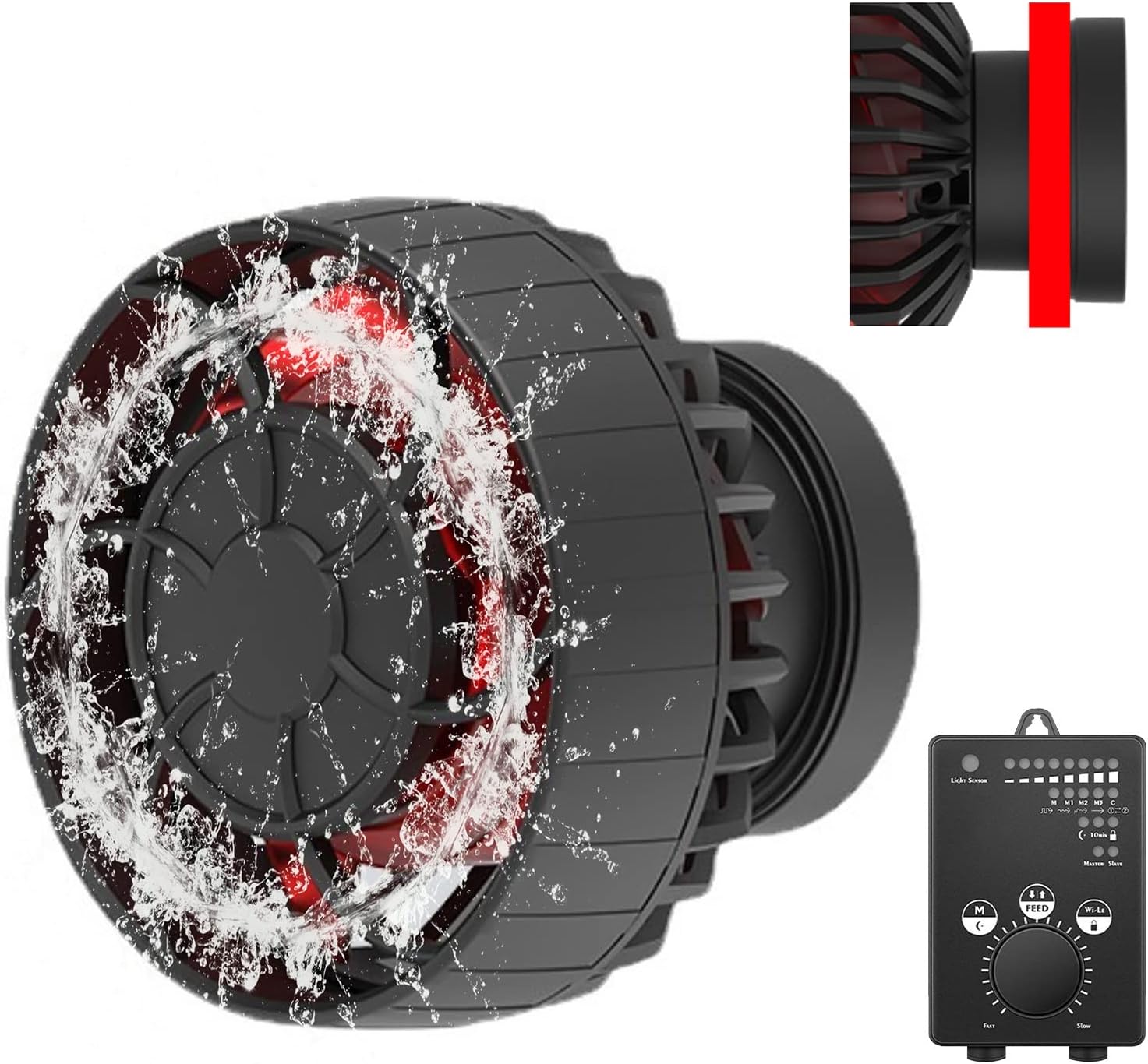 Amazon.com: REVIAM Wave Maker Pump Frequency Conversion 792Gph 12v 24v ...