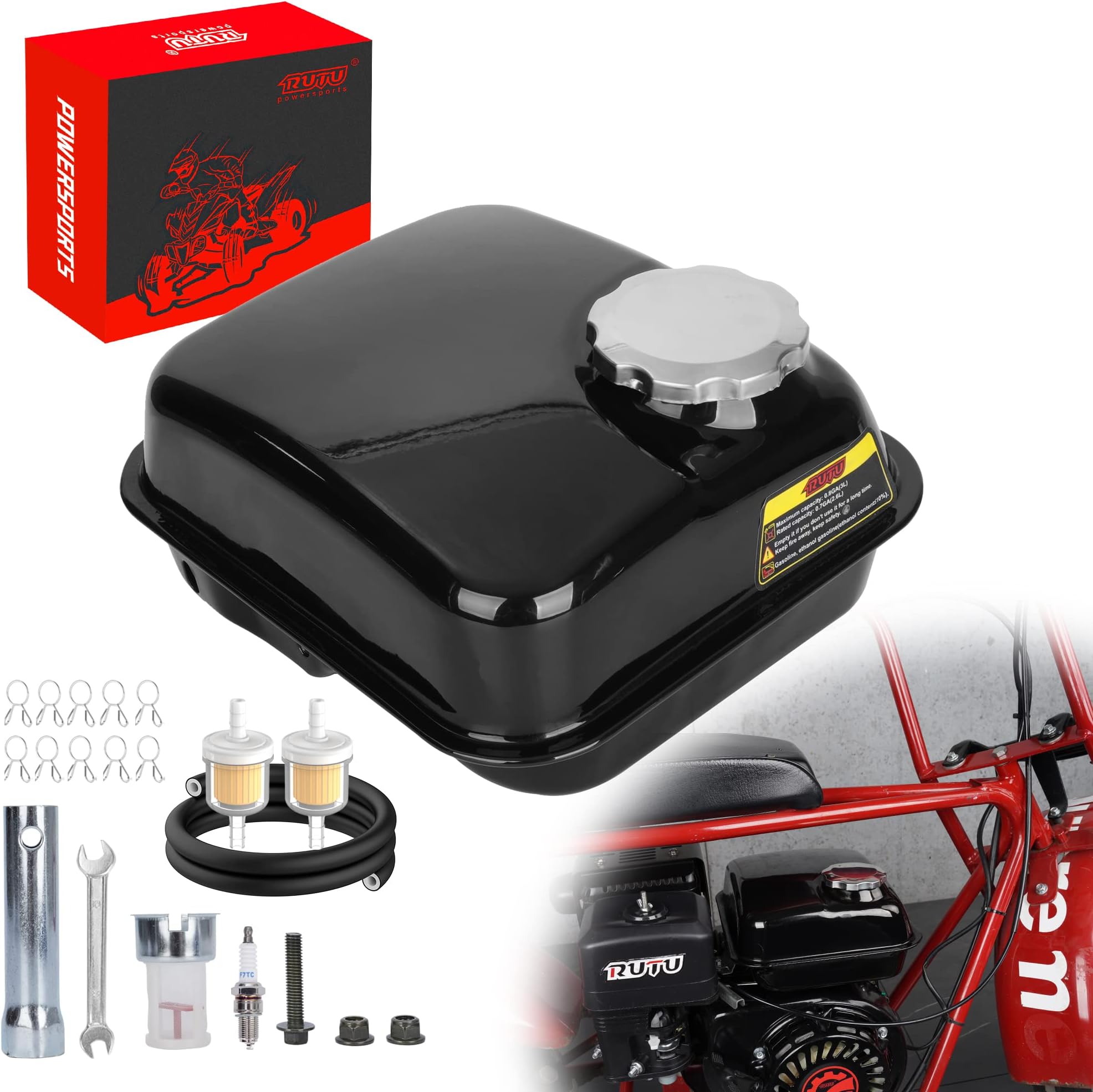 Amazon.com: Gas Tank Fuel Tank with Stainsless Cap for Baja Warrior ...