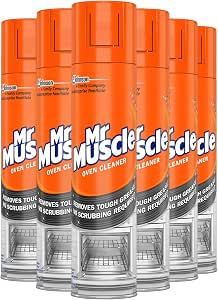 Mr Muscle Oven Cleaner, Heavy Duty Oven Cleaner & Degreaser for Burnt ...