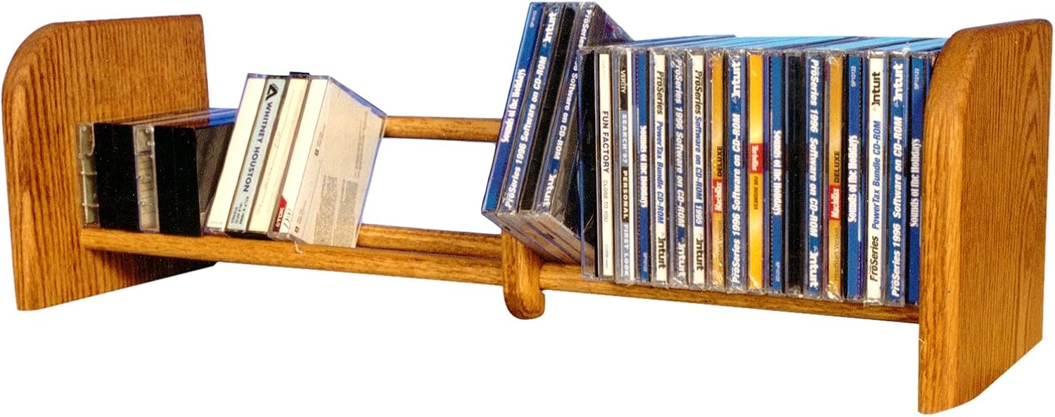 Wood Shed 800 Series 440 CD Dowel Multimedia Storage Rack