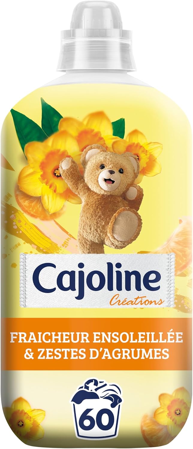 CAJOLINE - Adoucissant en bouteille - 60 lavages - Fraîcheur ...