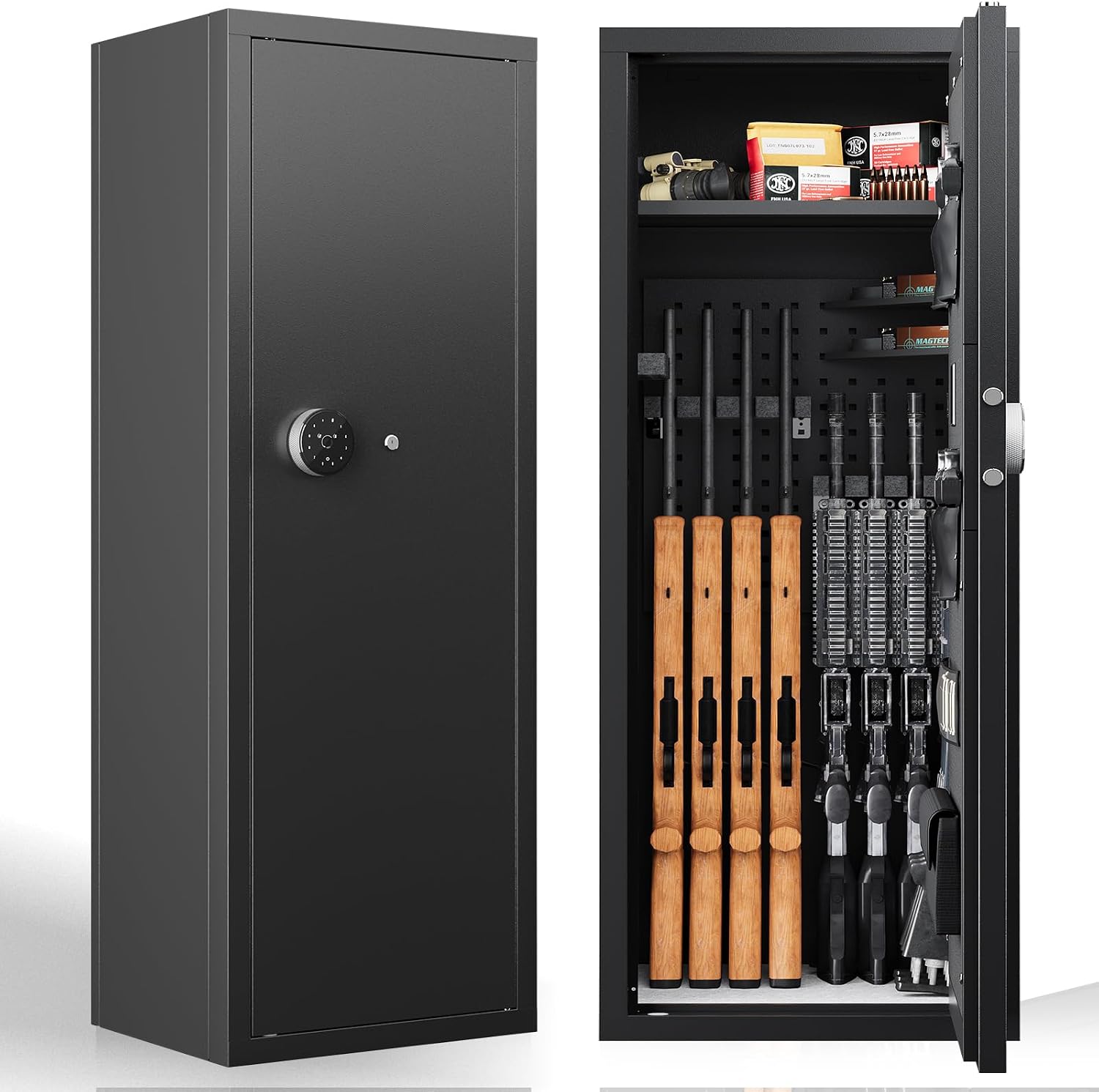Amazon.com: 10-14 Gun Safe,Gun Safe for Rifle and Pistols,Metal Gun ...