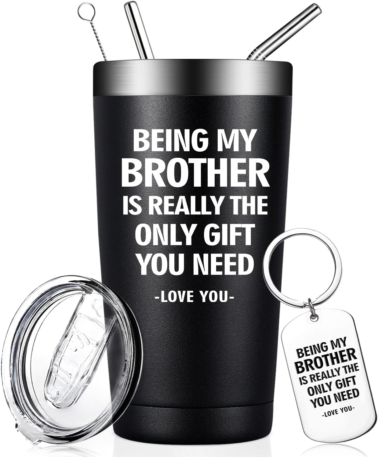 Amazon.com | Valentines Day Gifts For Brother Tumbler, Funny Brother ...
