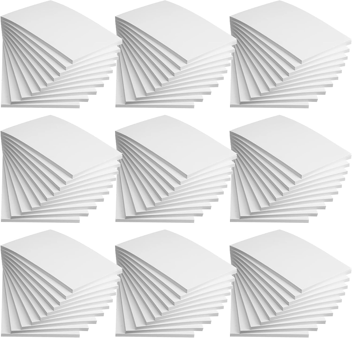 Amazon.com : Paper Note Pads White Memo Pad Blank Writing Pad Memo ...