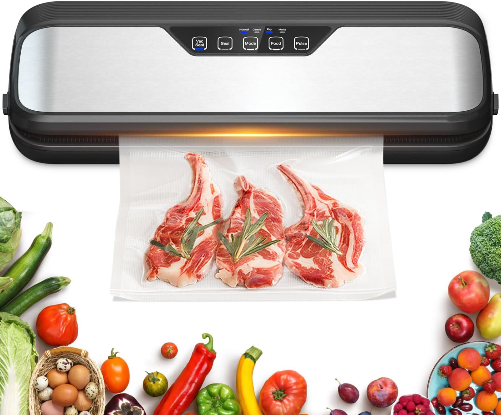 Amazon.com: LifePlus Vacuum Sealer Machine, Full Automatic Food Sealer ...