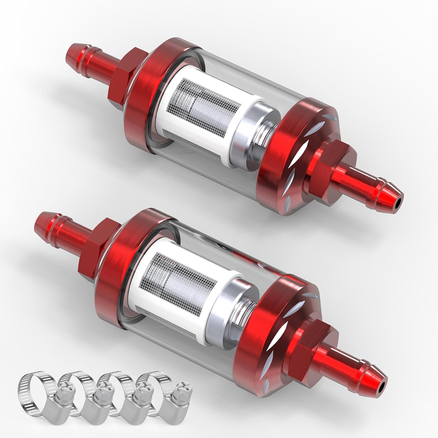 Amazon.com: QCDENG 2pcs 5/16" Universal Gasoline Filter Inline Element ...