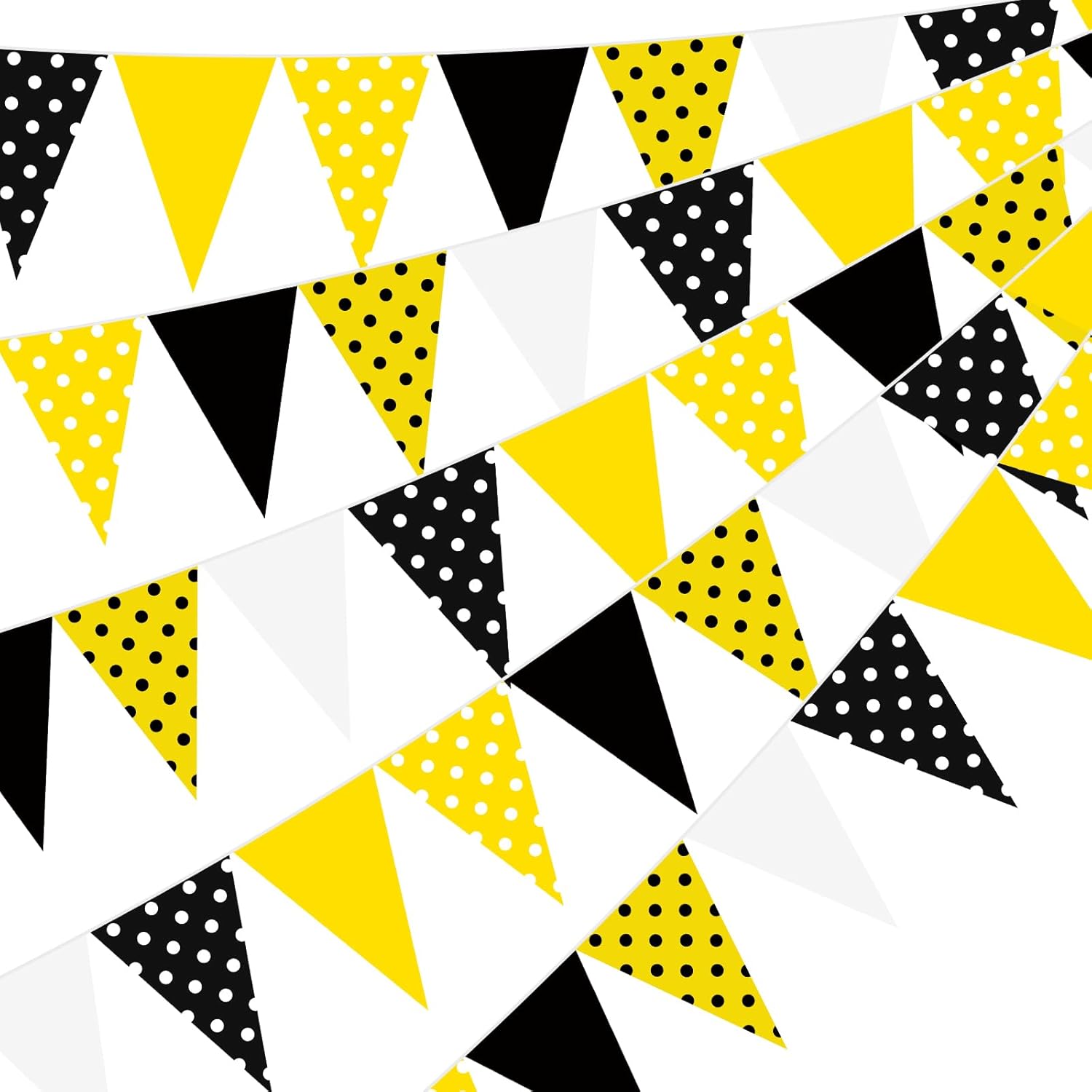 Amazon.com: Gersoniel 5 Pcs Bee Pennant Banner Honey Bee Birthday Party ...