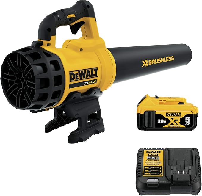 Amazon.com: DEWALT 20V MAX* XR Blower, Brushless, 5-Ah Battery ...