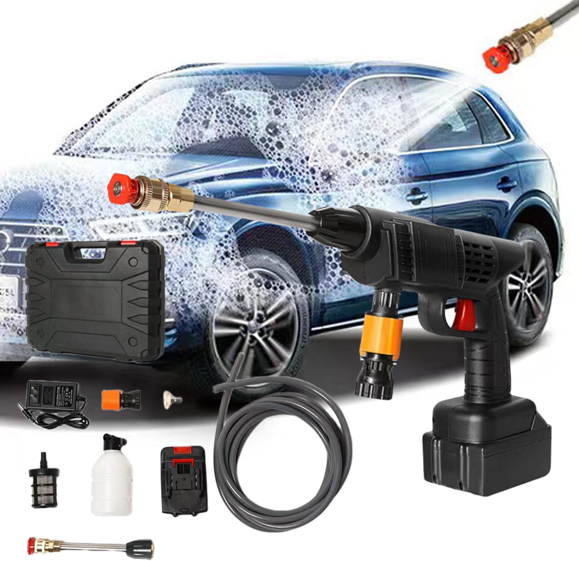 Amazon.com : TaskStar Cordless Pressure Washer 900 PSI, 2.5GPM Portable ...