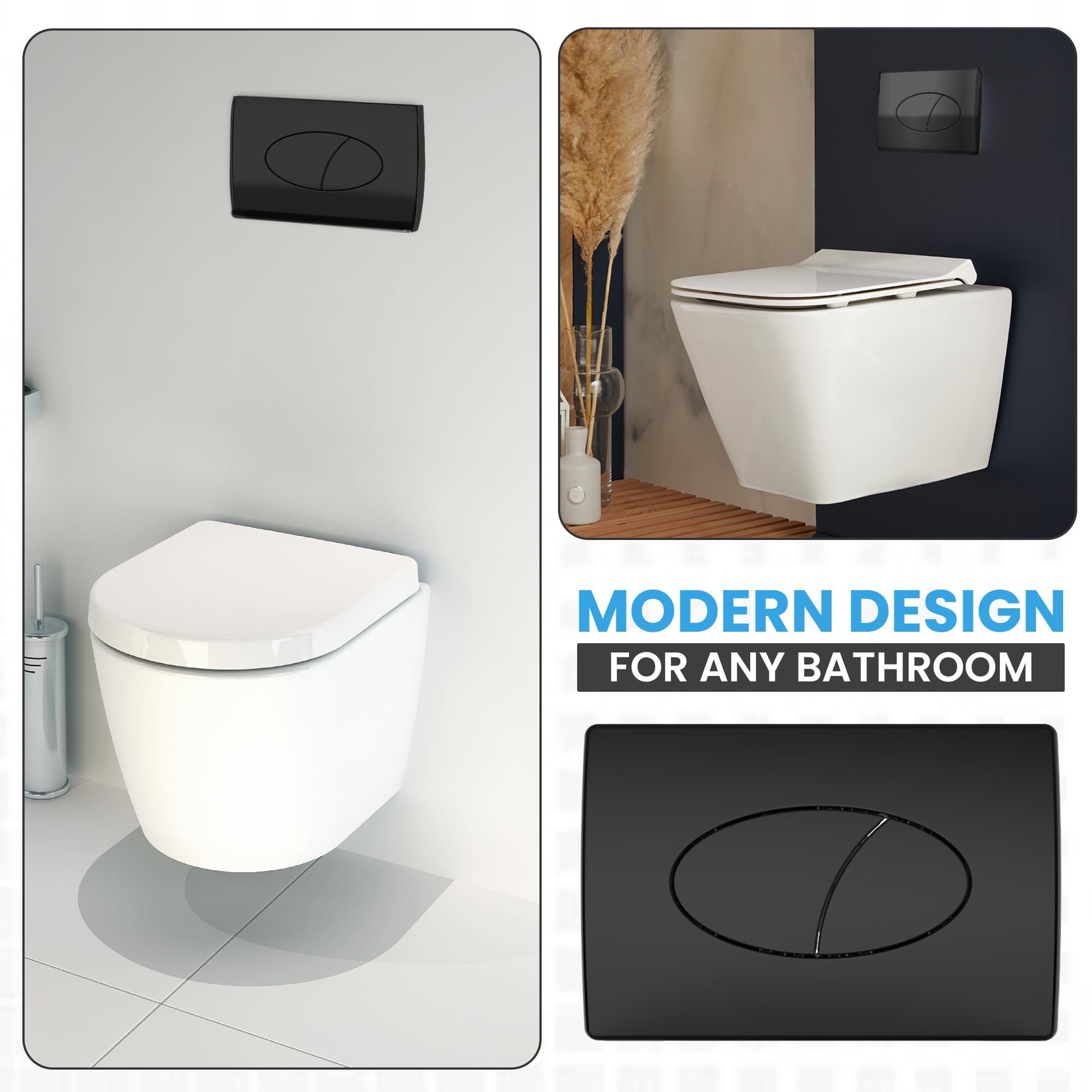Excel Home Toilet Flush Button Replacement – Dual Button Toilet Flush ...