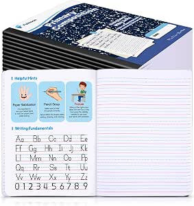 Amazon.com : Fulmoon 24 Pack Primary Composition Notebook,Grade K-2 ...