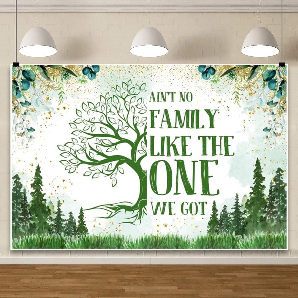 Amazon.com : ChloropLastid Family Reunion Backdrop 7x5ft Family Tree ...