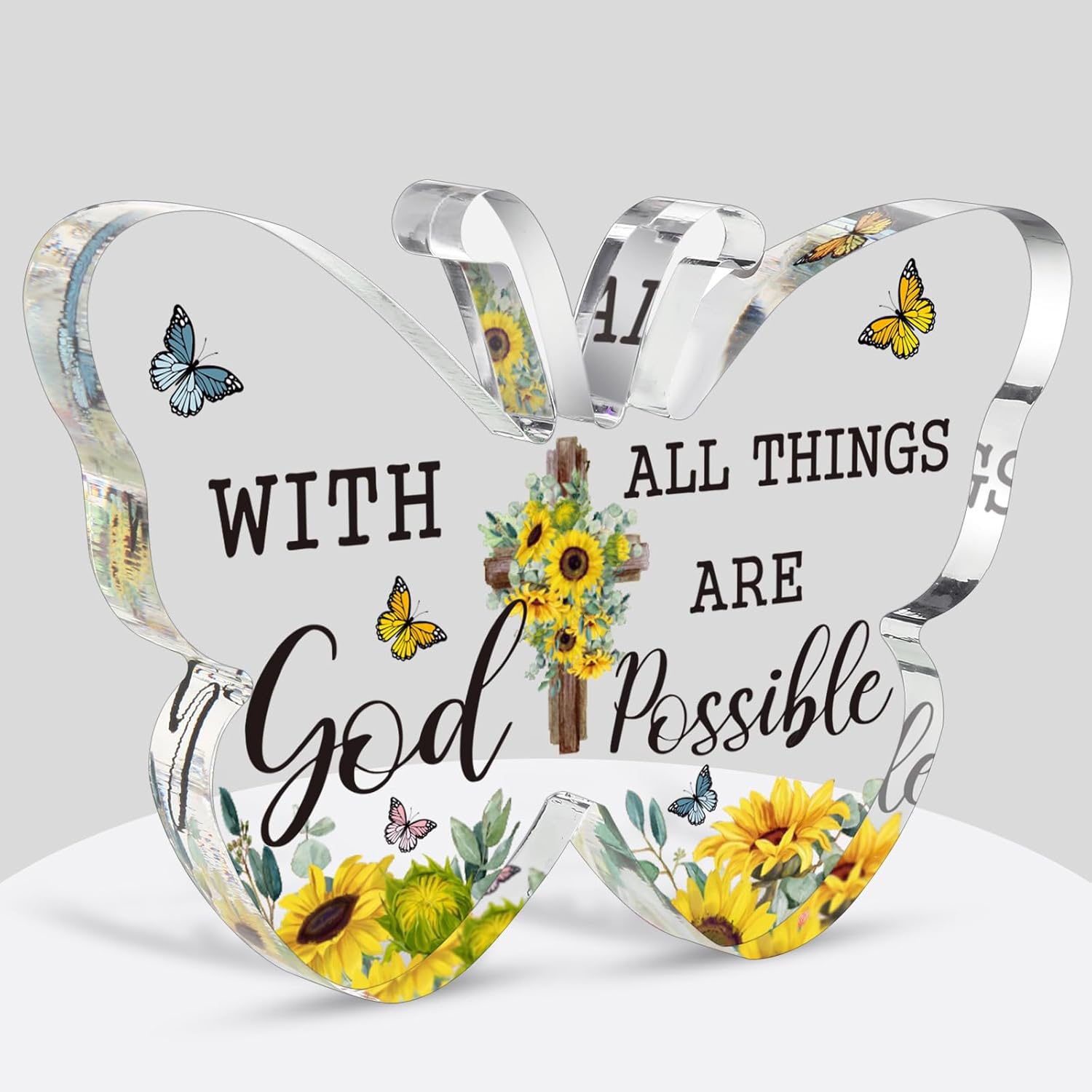 Amazon.com: Barydat Acrylic Christian Gifts Bible Verses Religious ...
