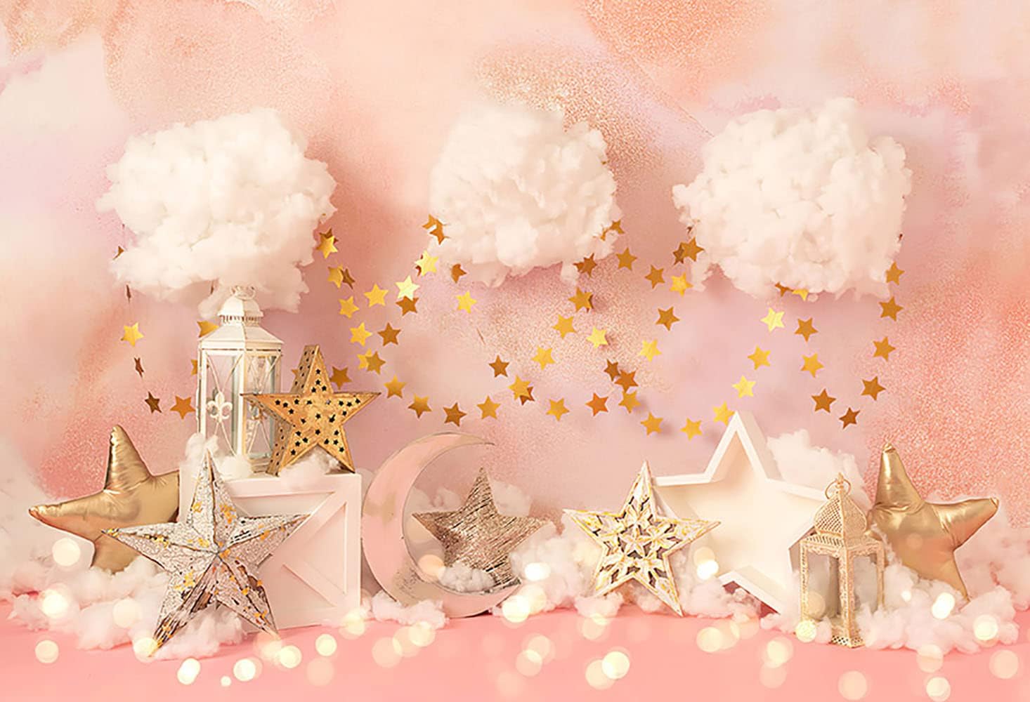 Amazon.com : 5x6.5ft Colorful Fantasy Background Pink Painting Flower ...