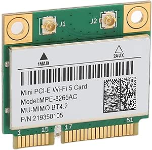 Amazon.com: Mini PCIE Network Card, 1200MBPS Adapter, 8265AC Dual Band ...