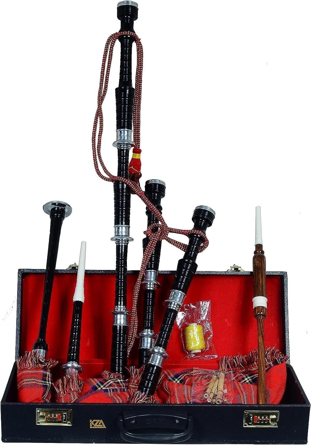 Amazon.com: Scottish Traditional Great Highland Full Size Bagpipe ...