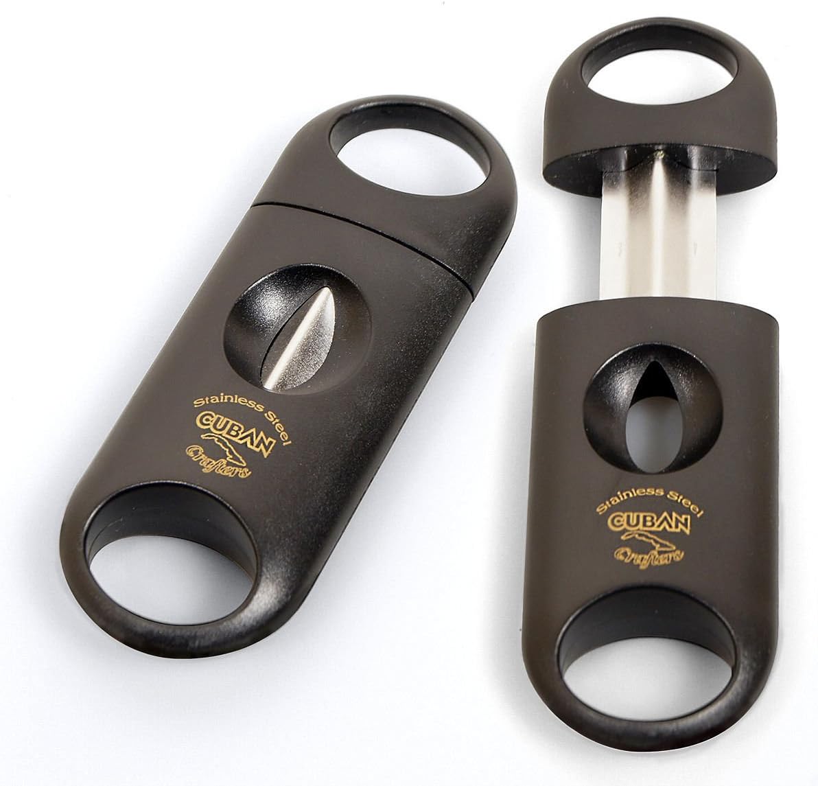 Amazon.com: Cuban Crafters V Cut Cigar Cutter Black : Health & Household