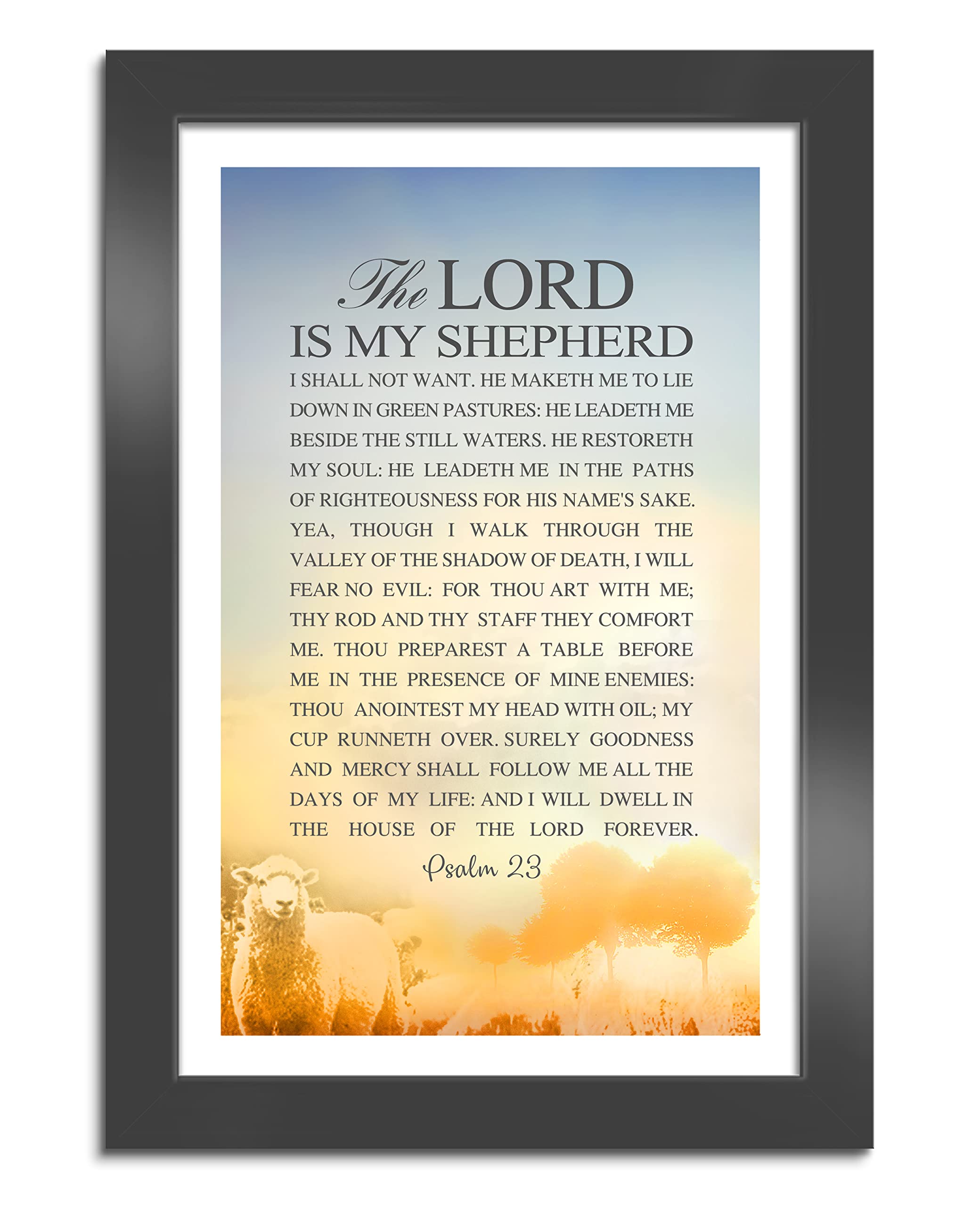 The Lord Is My Shepherd I Shall Not Want Bible Verse