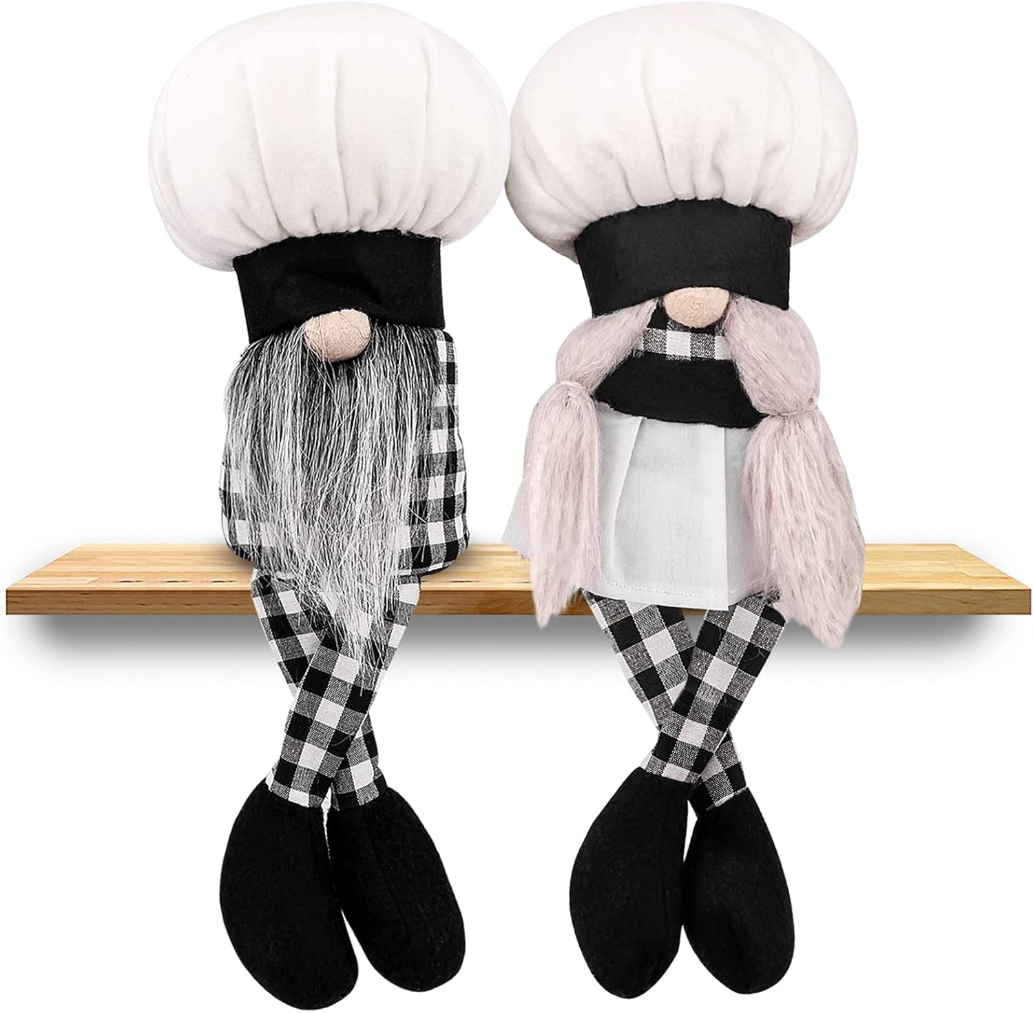 Amazon.com: 2 PCS Kitchen Chef Gnomes Long Leg Plush Gnome Kitchen Home ...