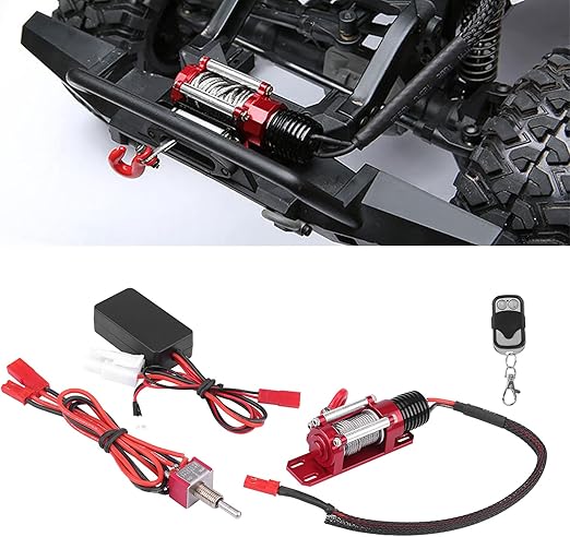 RC Winch 1/10, RC Winch Metal Winch, RC Car Winch with Remote Control ...