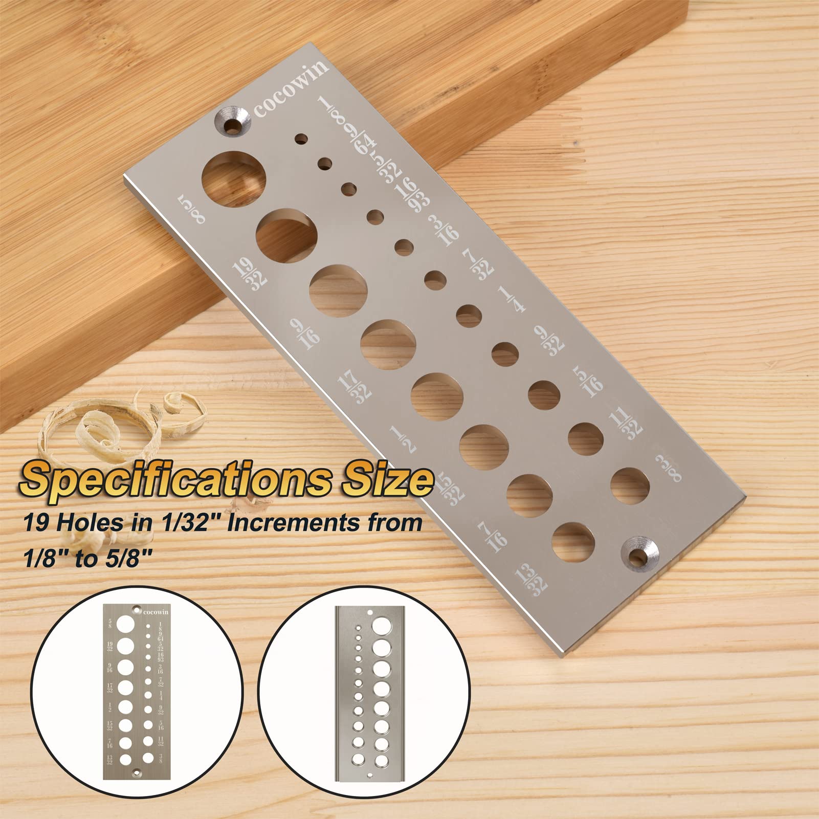 Snapklik.com : Steel Dowel Plate Maker, Wood Dowel Rod Maker Imperial ...