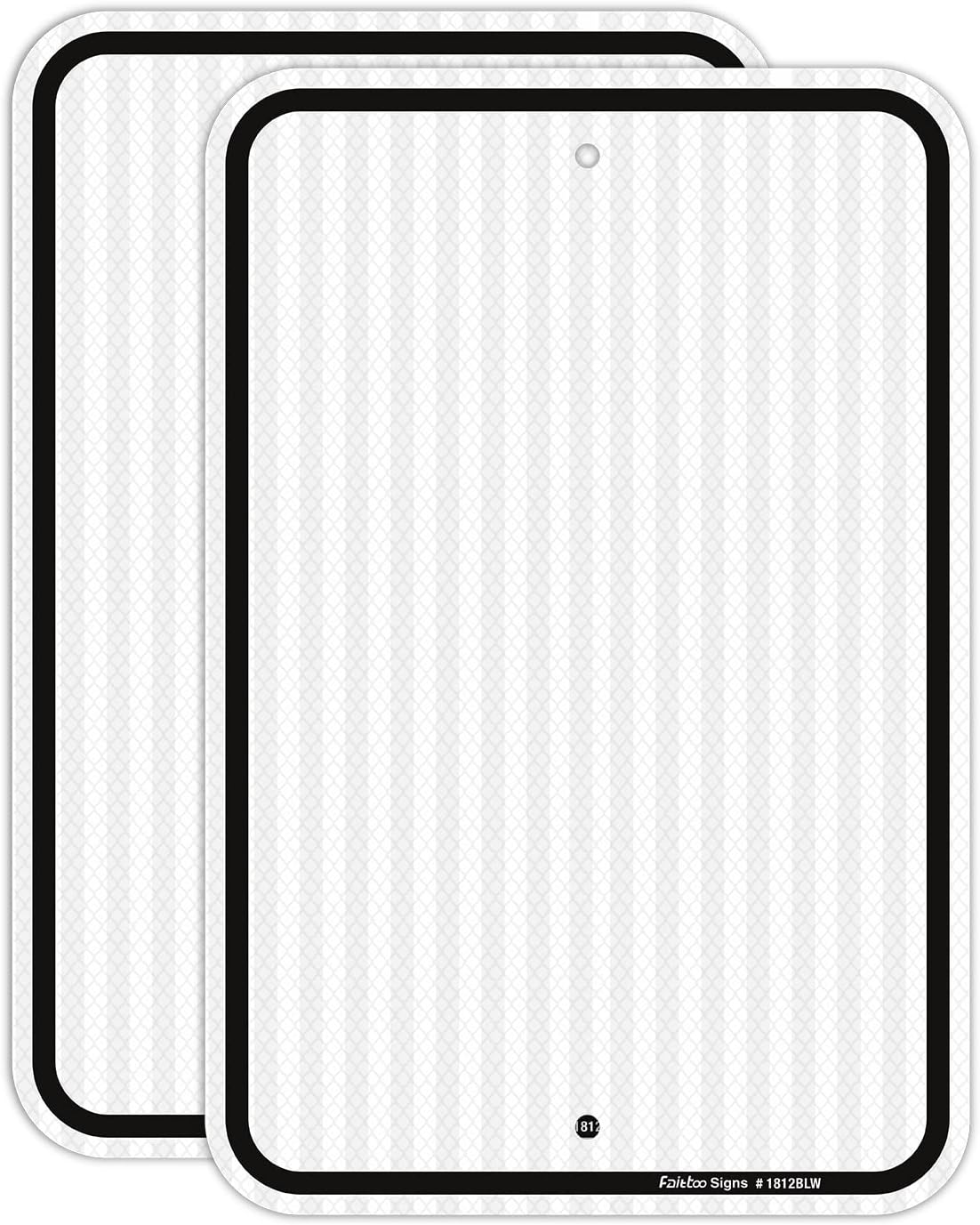 Faittoo Blank Write-On Metal Sign, 2-Pack 18 x 12 Inches Blank Metal ...