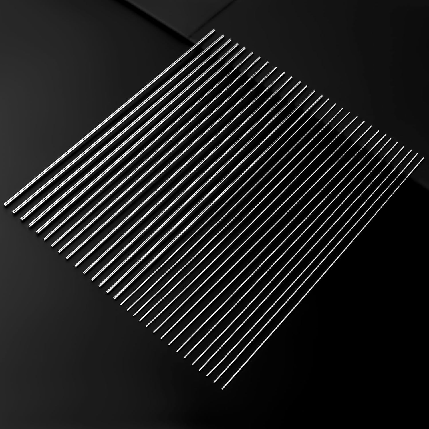 30 pcs 1mm/2mm/3mm 304 Stainless Steel Rod, Small Metal Solid Shaft for ...