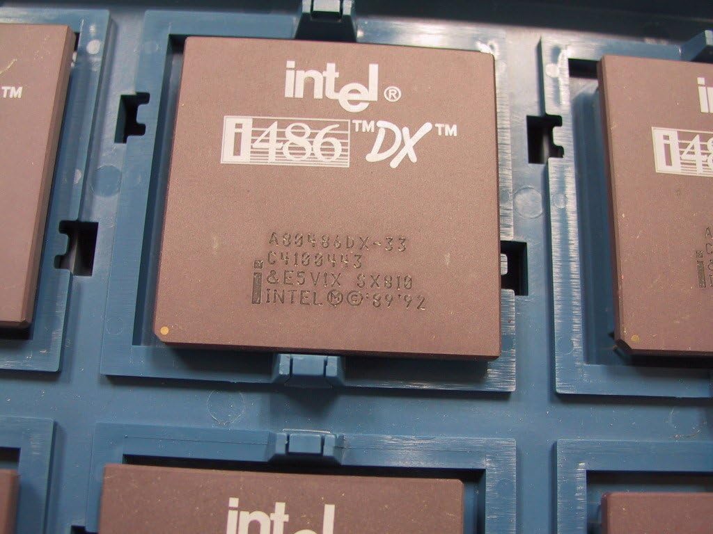 Amazon.com: Intel CPU Processor (Gold) i486 DX A80486DX-33 SX810 ...