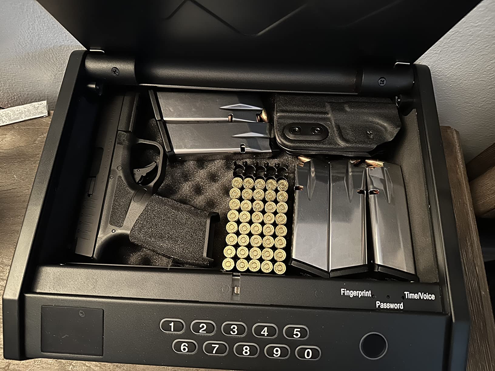 $17/mo - Finance HOLEWOR Gun Safe,Biometric Gun Safes for Pistols with ...