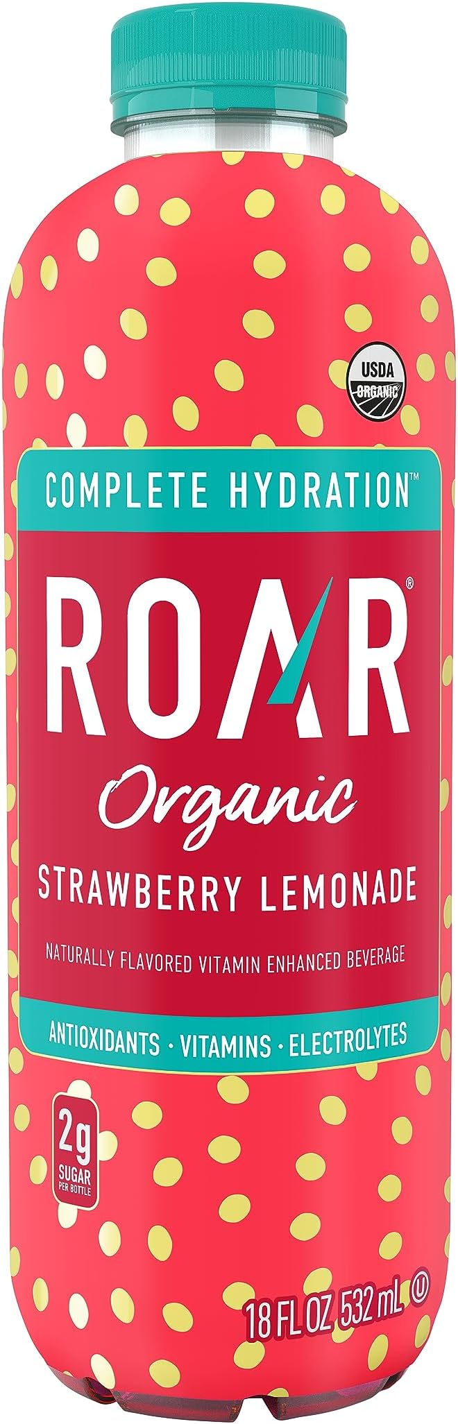 Amazon.com: Roar Organic Strawberry Lemonade Complete Hydration ...