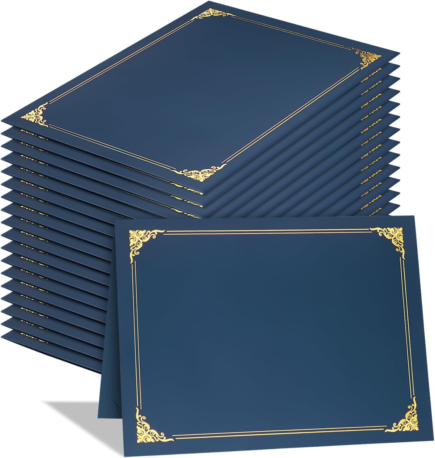 Amazon.com : 50 Packs Certificate Holders, Navy Blue Certificate Covers ...