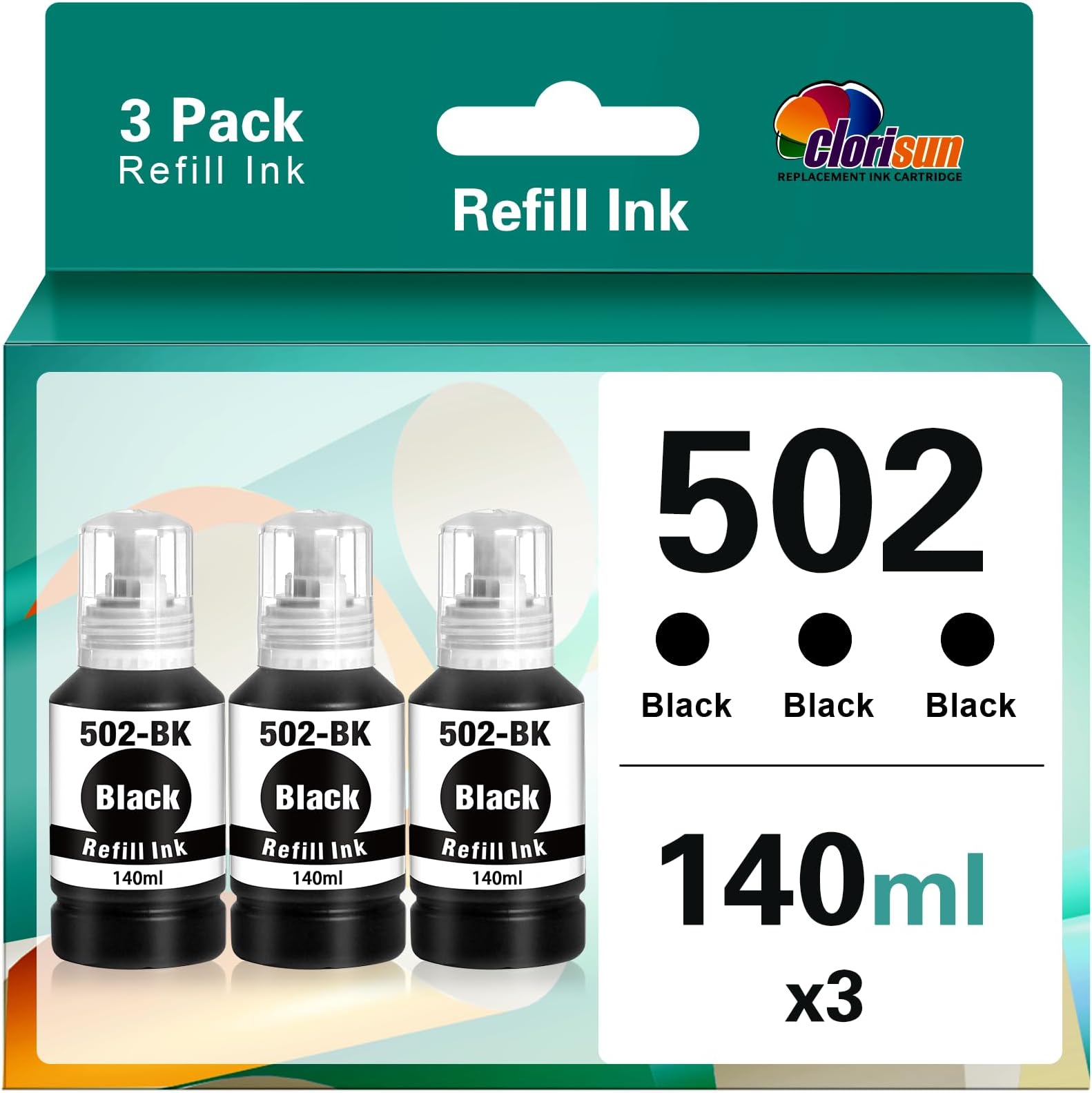 Amazon.com: EPSON 502 EcoTank Ink Ultra-high Capacity Bottle Black ...