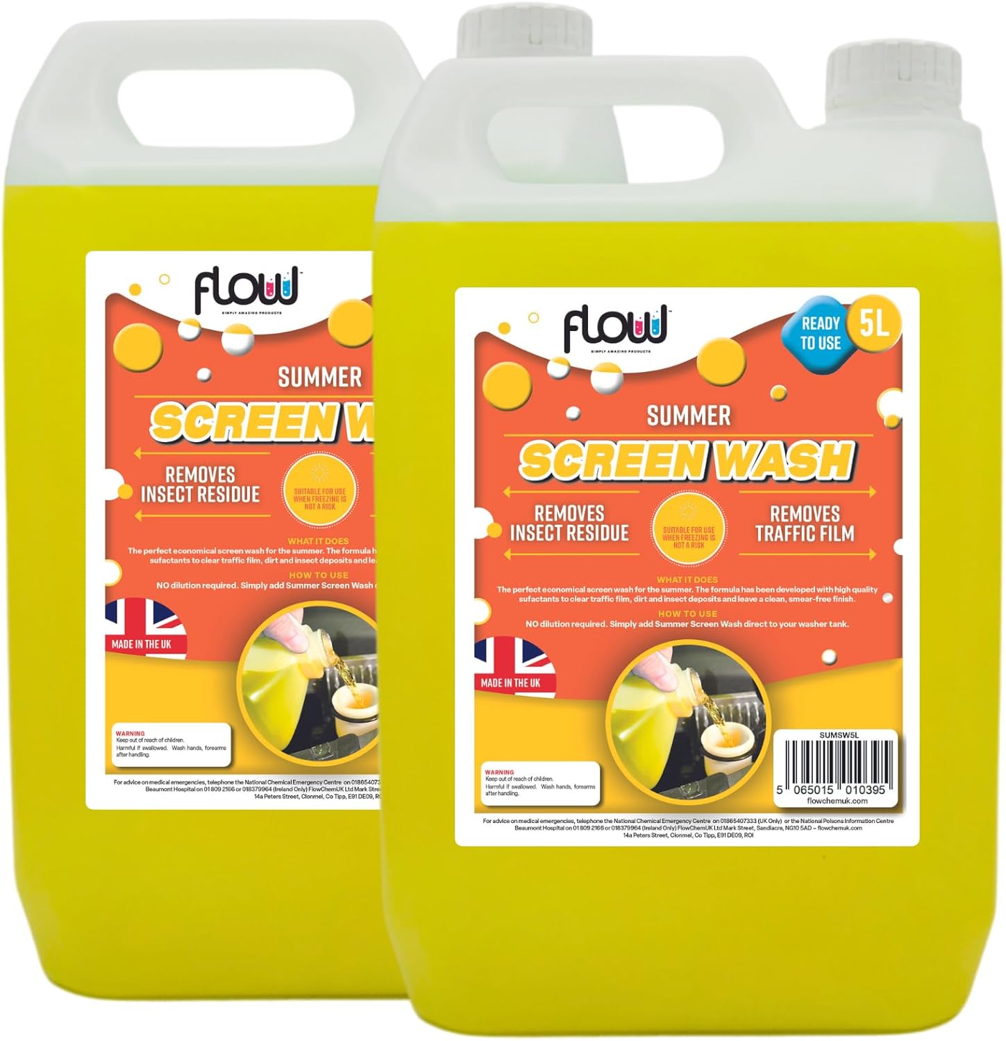 Flow Summer Screen Wash | Ready to Use | Effective down to 4°C | Smear ...