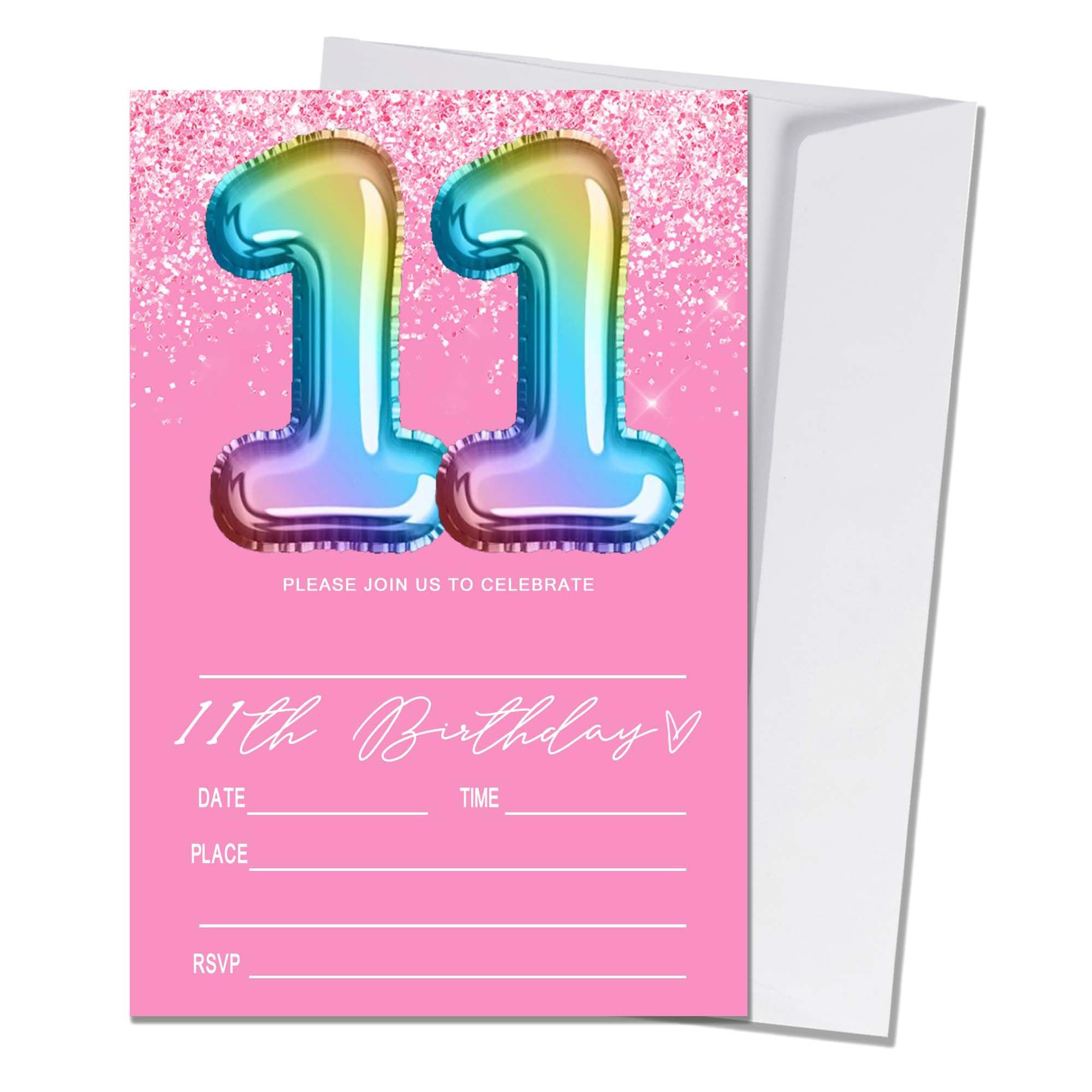 Printable Party Invitations For 11th Birthday