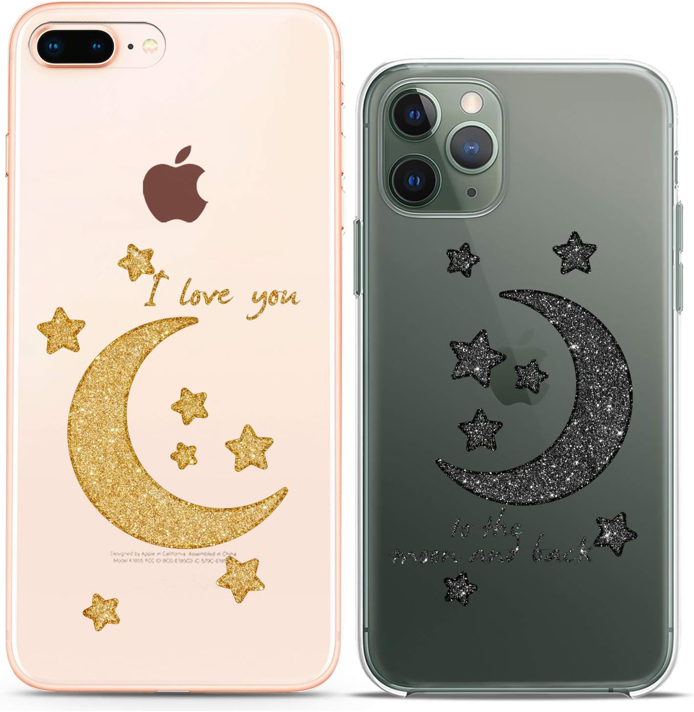 Amazon.com: Cavka Matching Couple Cases Compatible for iPhone 16 15 14 ...