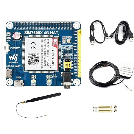 Waveshare 4G/3G/2G/GSM/GPRS/GNSS Hat for Raspberry Pi Zero W WH 2B 3B ...